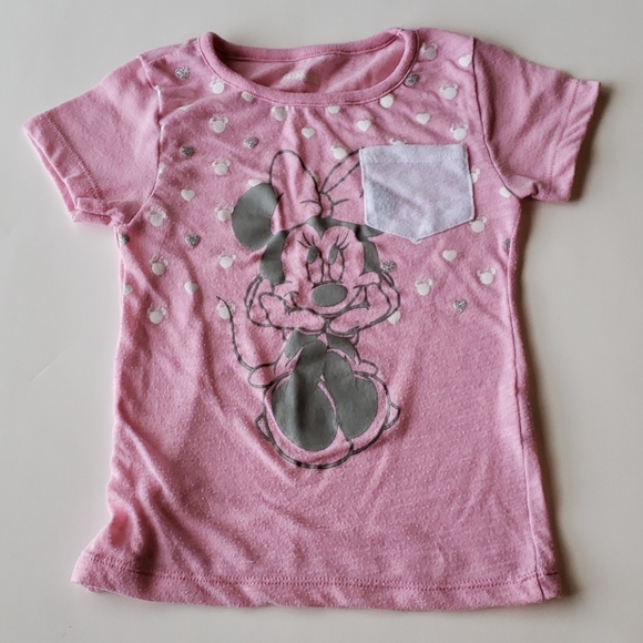 Disney | Shirts & Tops | Minnie Mouse Pink 3t Tshirt | Poshmark